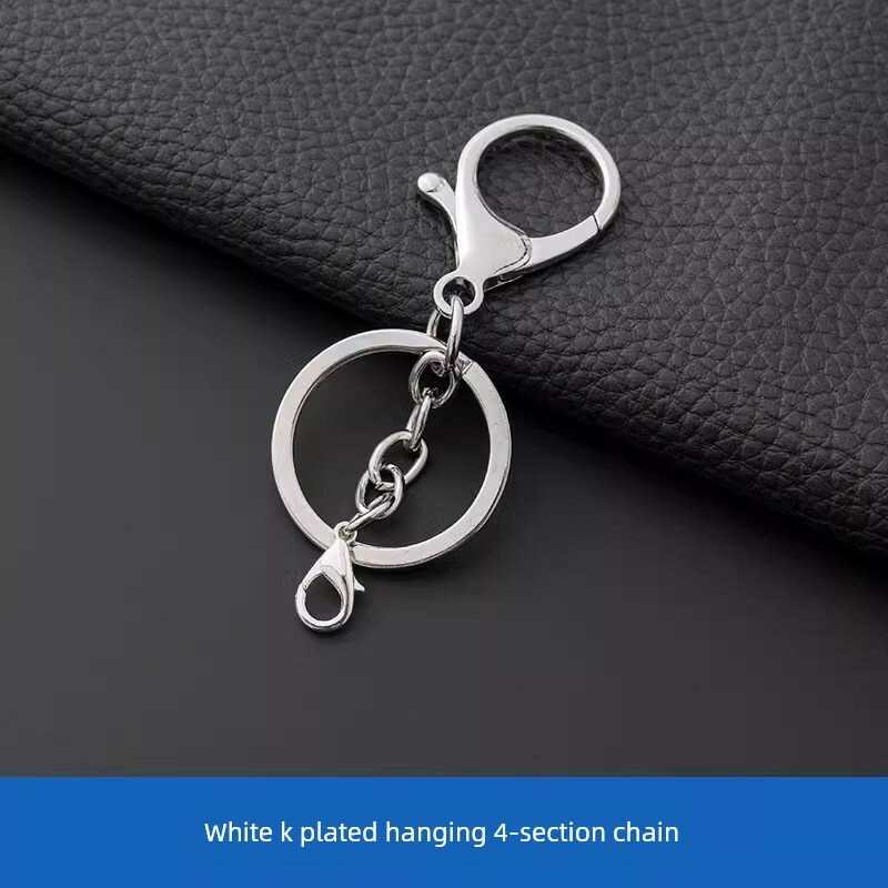 Набор для рукоделия: плюшевый брелок-фигурка, четырехсекционная цепь, кольцо-брелок с восьмикратным замком, карабин,