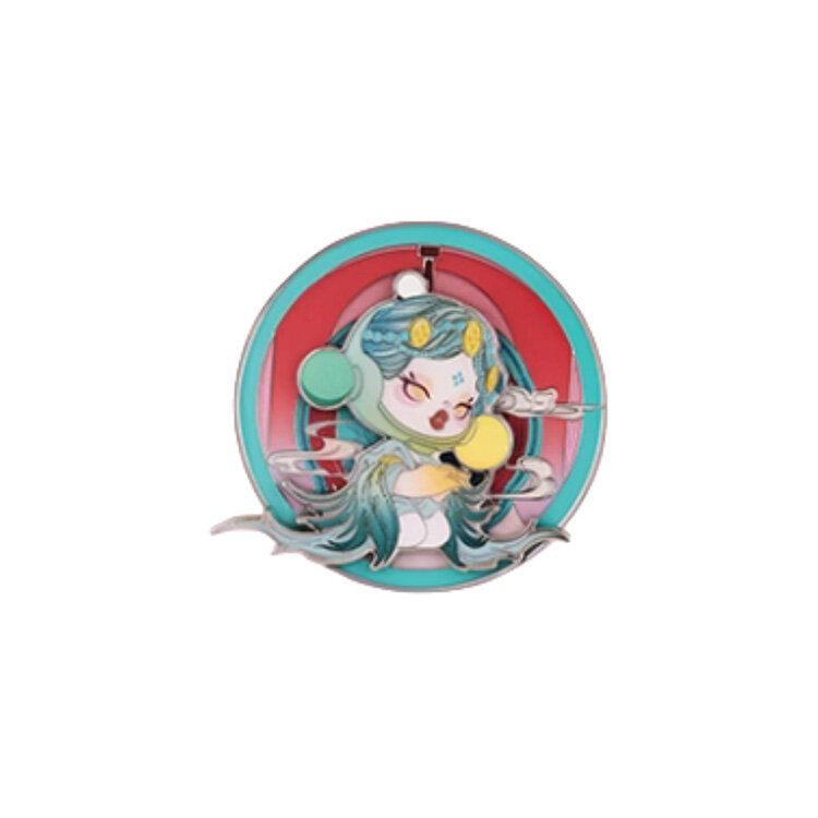 POP MART Skullpanda Duyu, Guanzhongjing Collection, автомобильный ароматизатор, коллекционная таинственная коробка