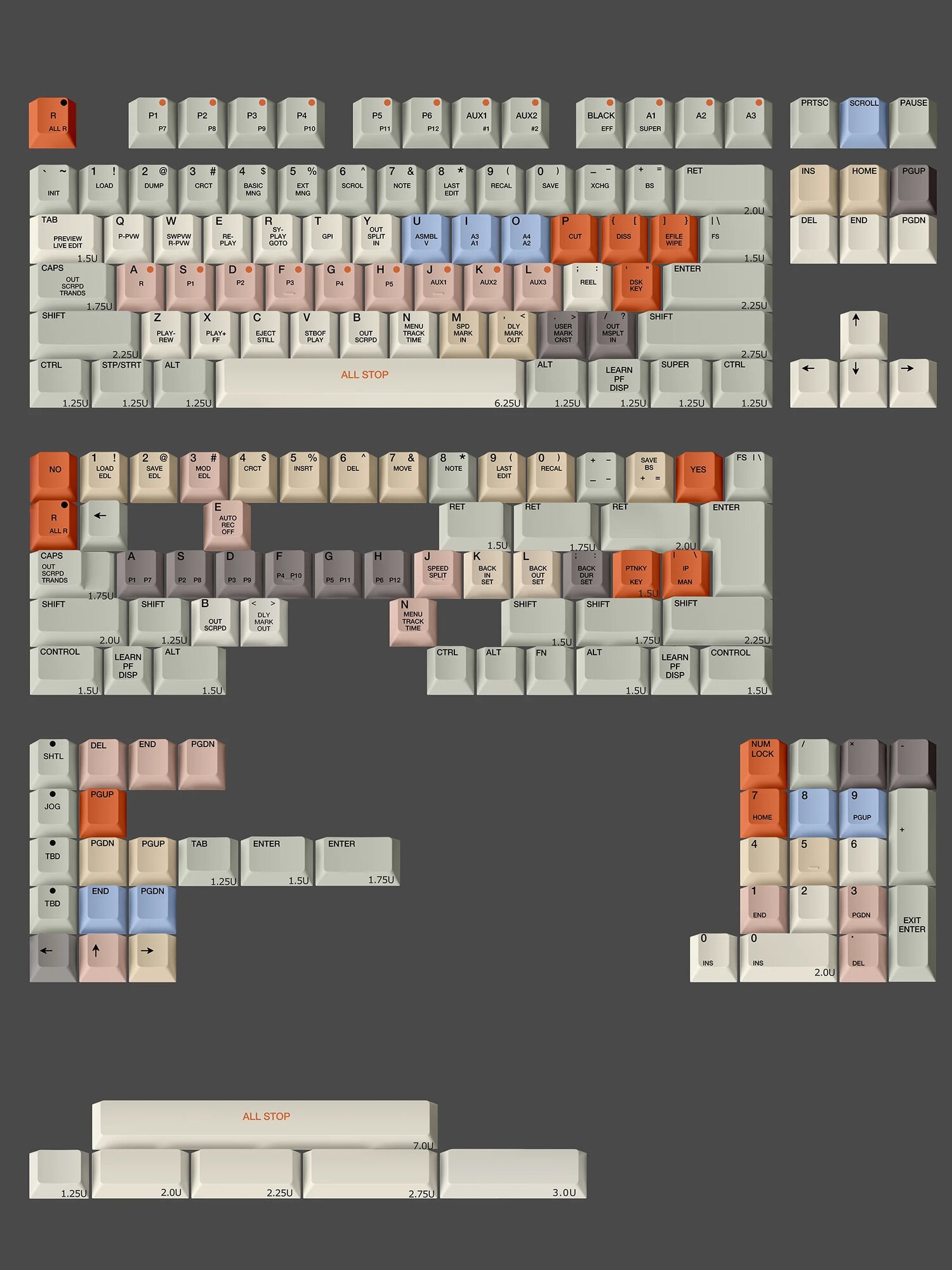 Xxkeycaps колпачки клавиш S9000 PBT Dye-Sub вишневый профиль 145 шт