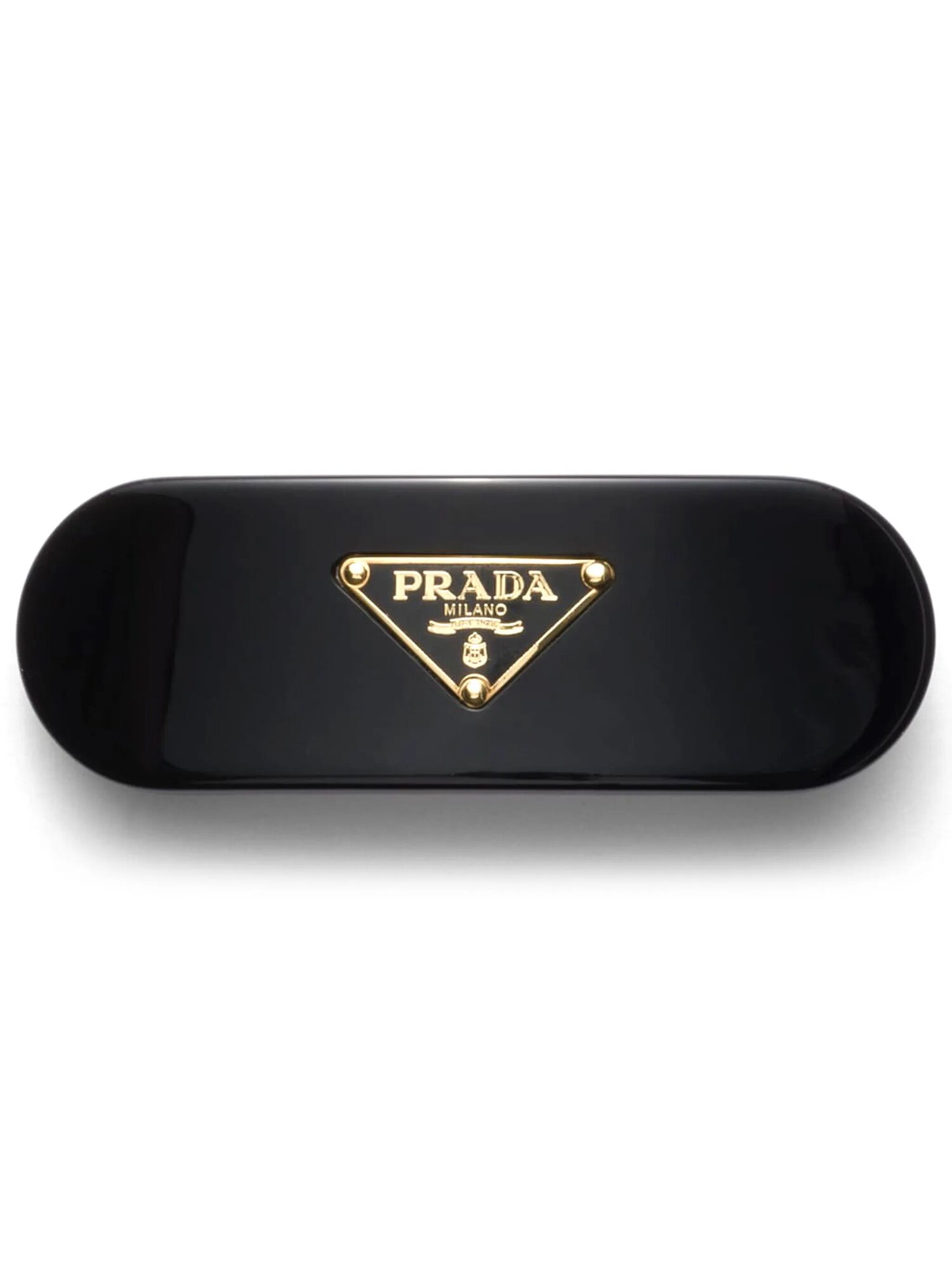 Заколка для волос с логотипом треугольника Prada