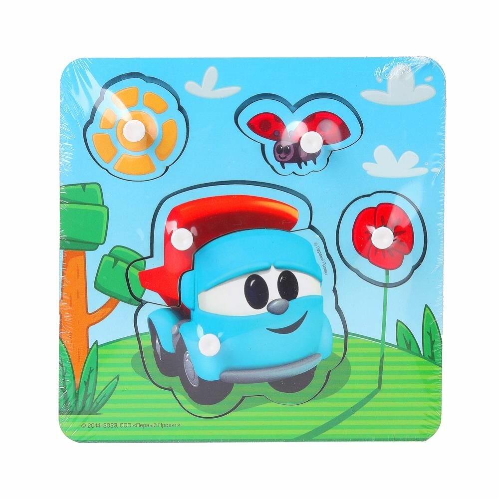 Деревянная игрушка-вкладыш Грузовичок Лёва , Буратино