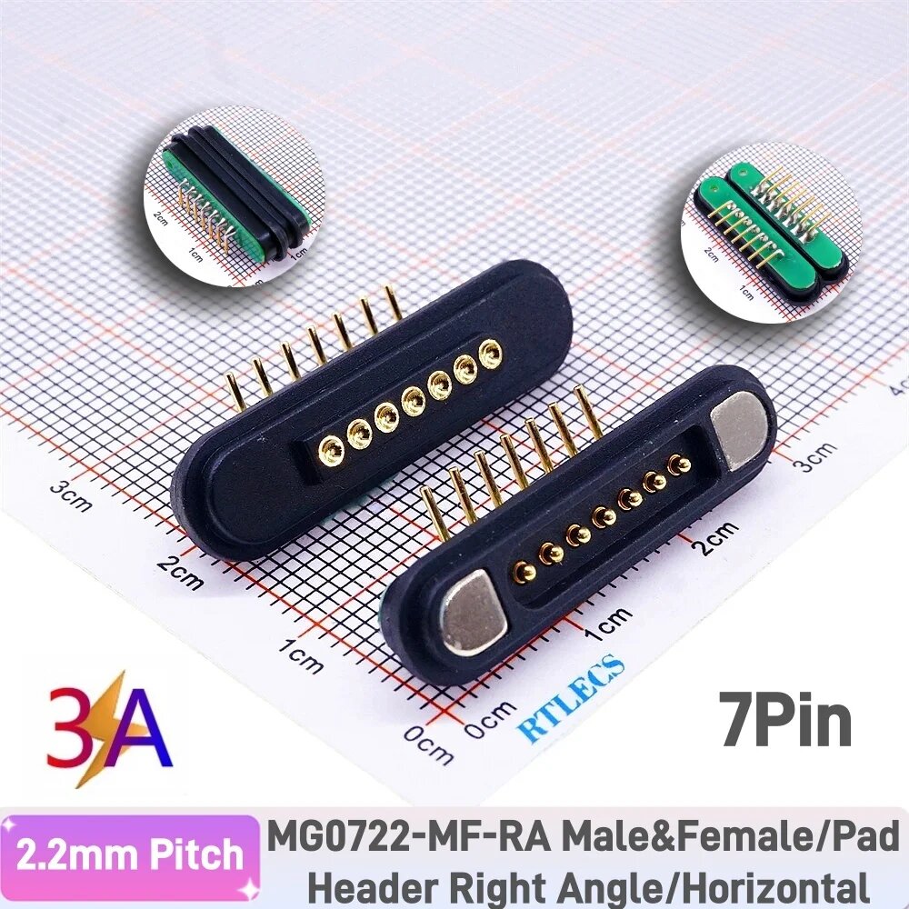 RTLECS MG0722 7Pin, 2.2мм, Прямой/Под углом