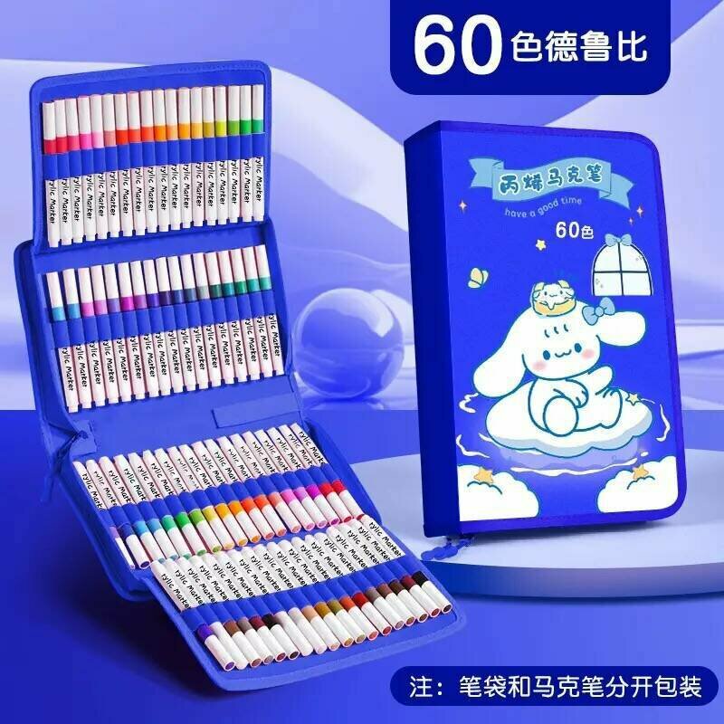 Акриловый маркер для детей и студентов, специальный акварельный маркер, не растекается, не прозрачный, полный набор принцесс с мультяшным дизайном