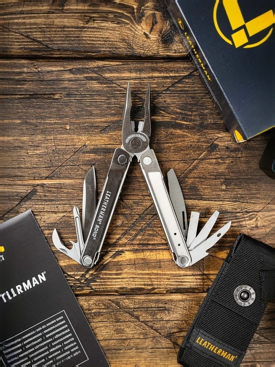 Мультитул Leatherman Bond 832936, 14 инструментов, серебристый