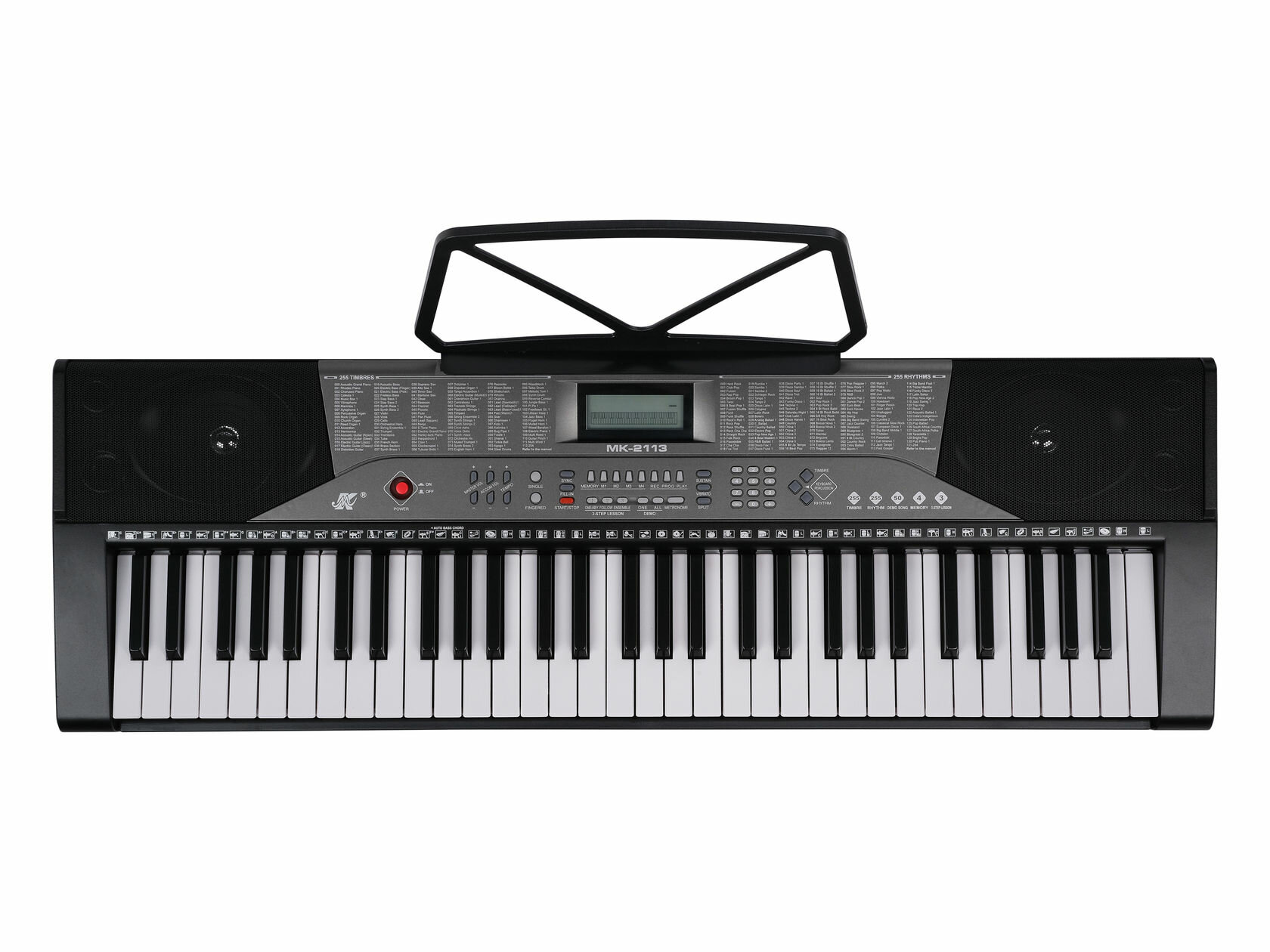 MK-2113 Синтезатор, 61 клавиши, ЖК-дисплей, программирование ритмов, Meike