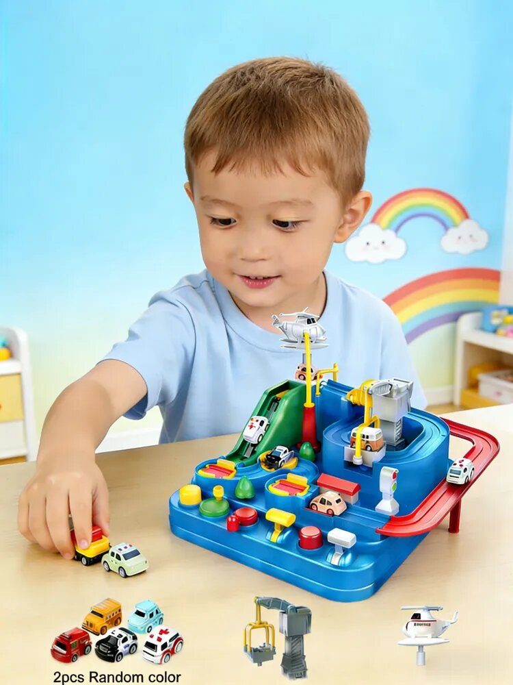 Детские приключенческие игрушки, трассы для моделирования, игрушечные модели автомобилей, подарки для мальчиков и девочек