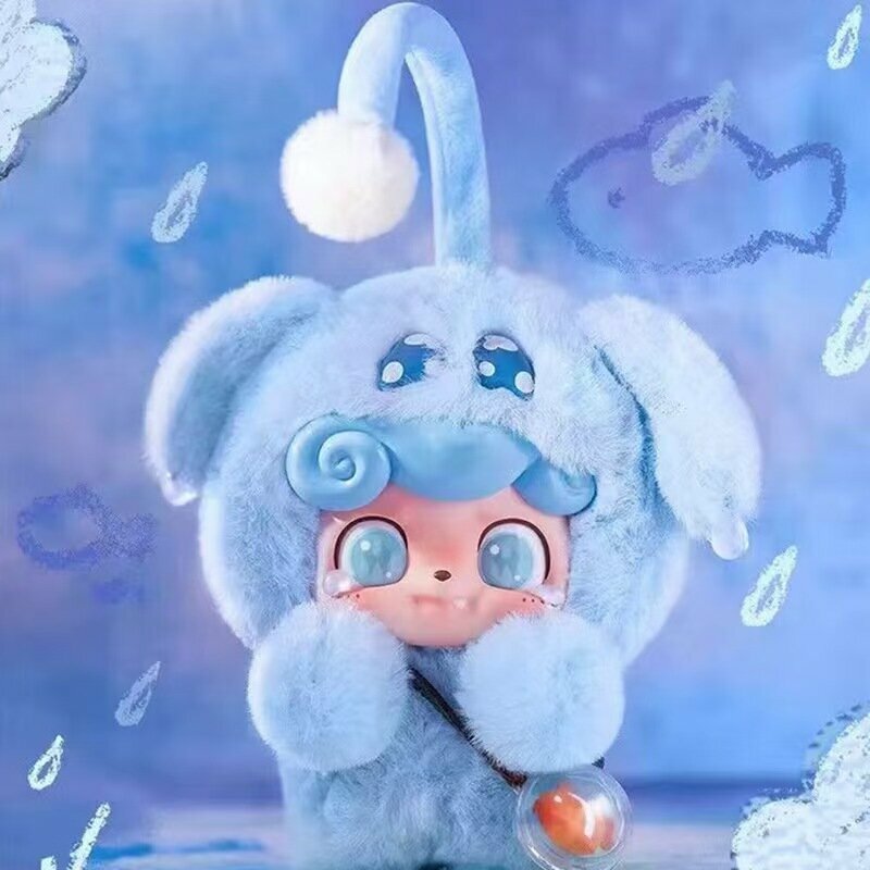 Jotoys Q Baby Emotional Hairy Monster Blind Box Series Cute Ornament Doll Keychain Mystery Box Surprise Gift
