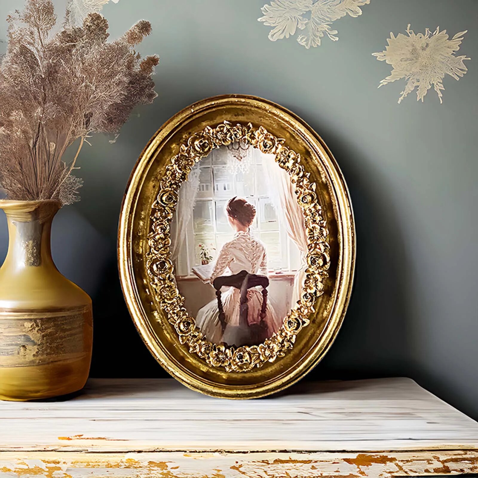 Винтажная овальная фоторамка Picture Display Frame