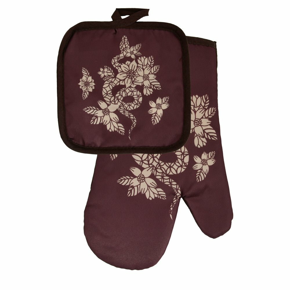 Прихватка с рукавицей "Гарафена". Набор из 2-х предметов. Размер 17х27