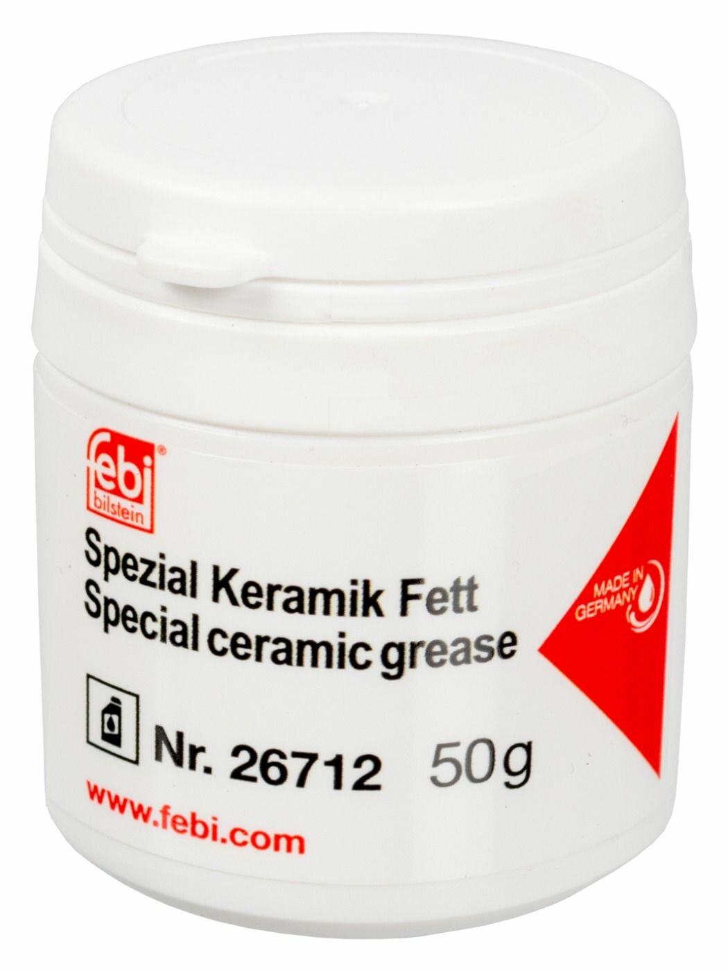 FEBI 26712 Смазка для форсунок/свечей накаливания (белая) /коробка 50г.