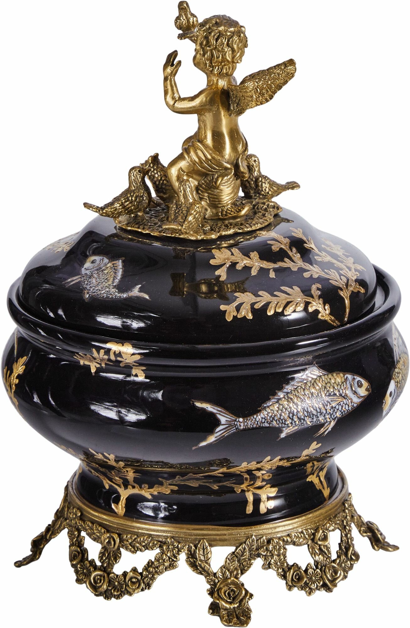 31G2259/J937H/U1/HUX1234 Шкатулка Ангел с птичками 17x17x24см, Glasar