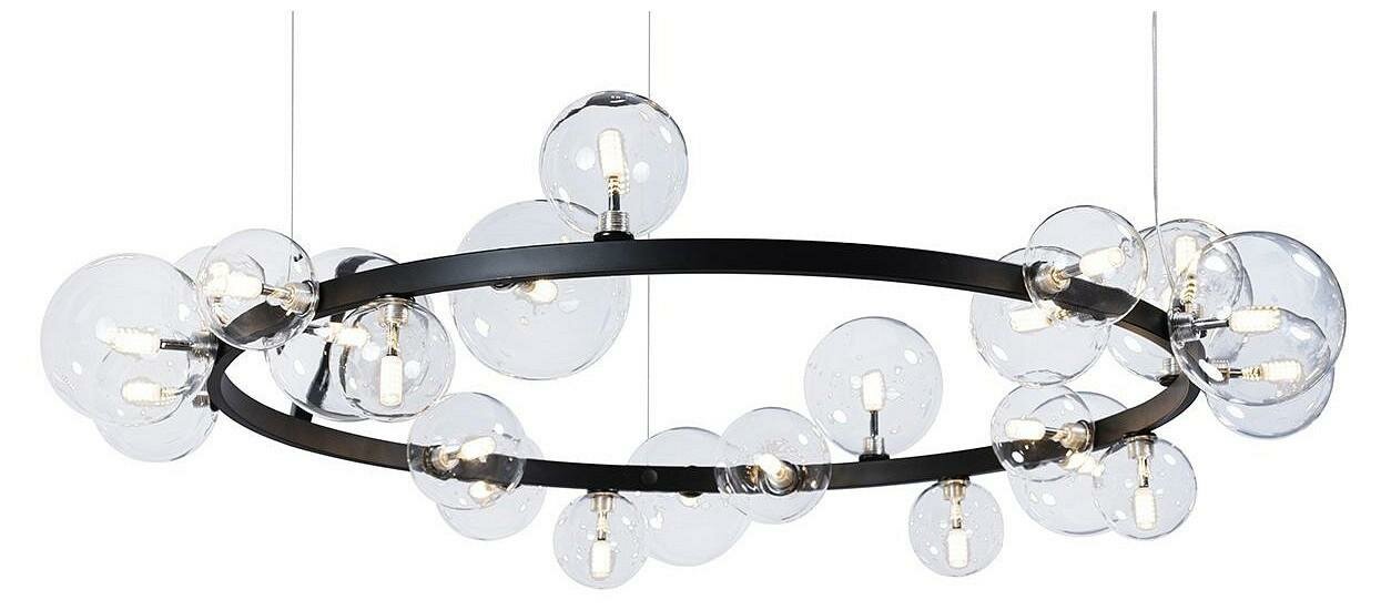 Люстра Loft it Molecule 10023/1200 цвет черный Галогенные, Светодиодные Модерн