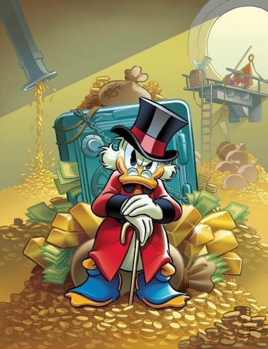 Алмазная живопись "Дональд Дак из Диснея", 5D, круглая, 40x50 см. Производитель: Brose Art.