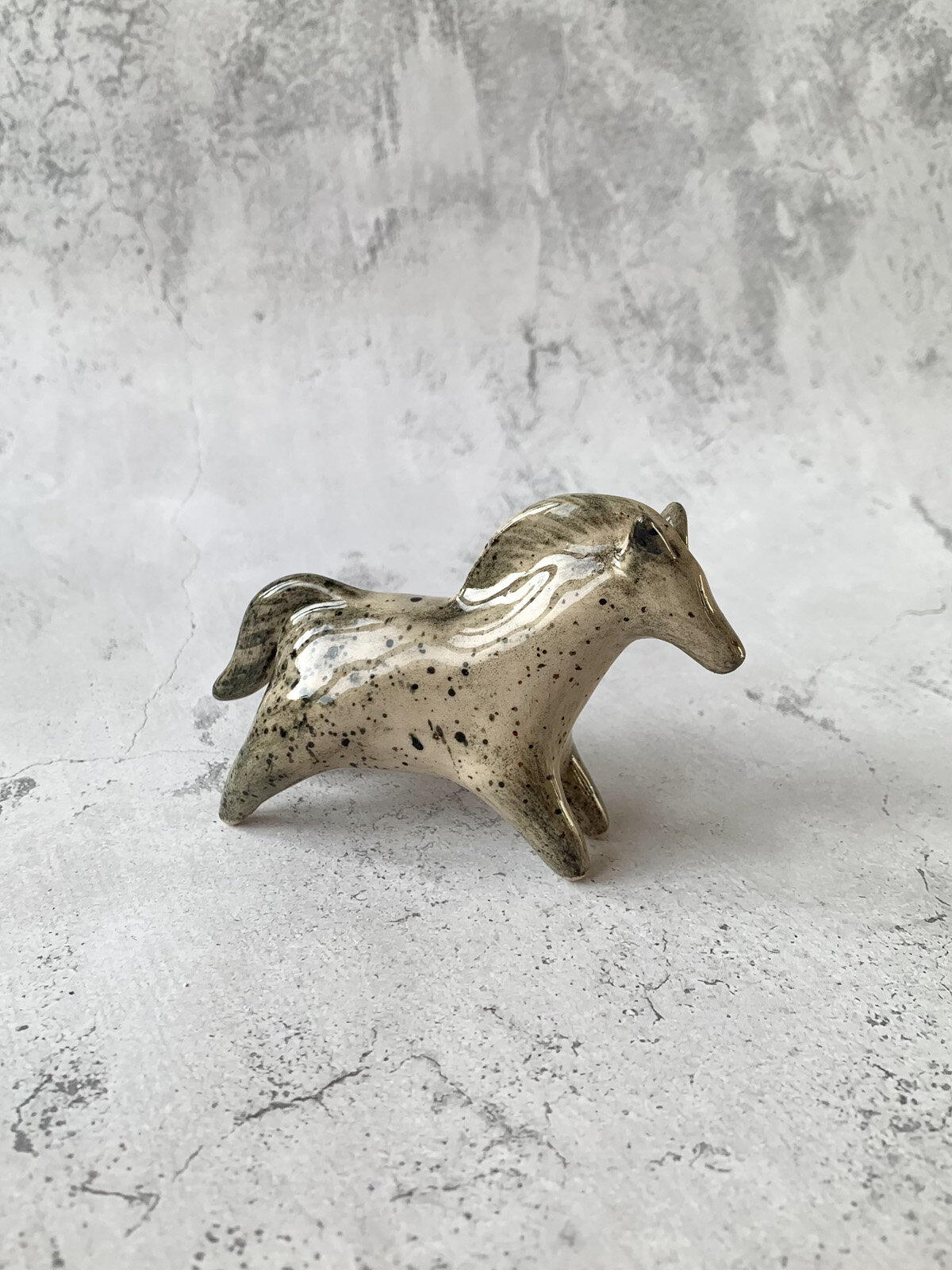 Статуэтка лошадка, авторская керамика