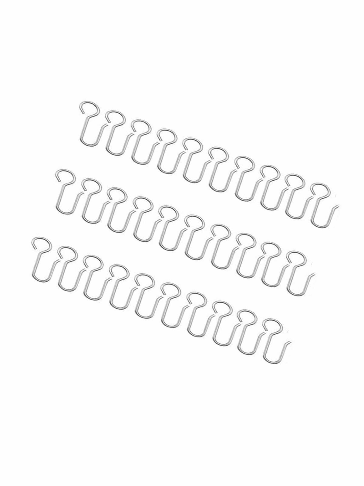 1 упаковка из 30 изогнутых крючков, шкив карниза для карнизов, набор аксессуаров для изогнутых крючков