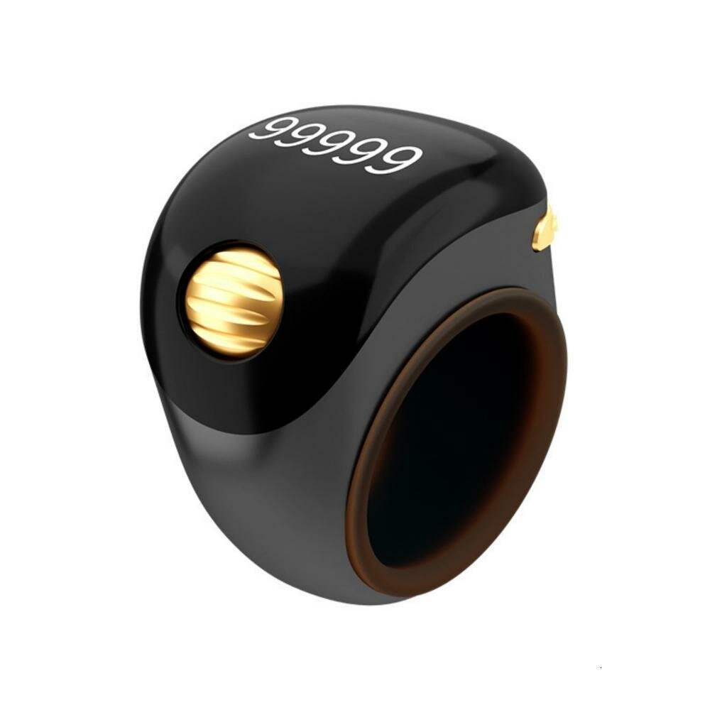 Цифровые молитвенные кольца с регулируемым размером, Черный