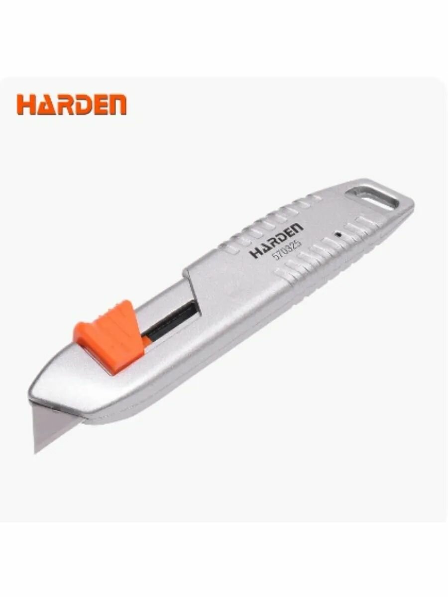 Нож строительный HARDEN профессиональный 18 мм цельнометаллический, 570325