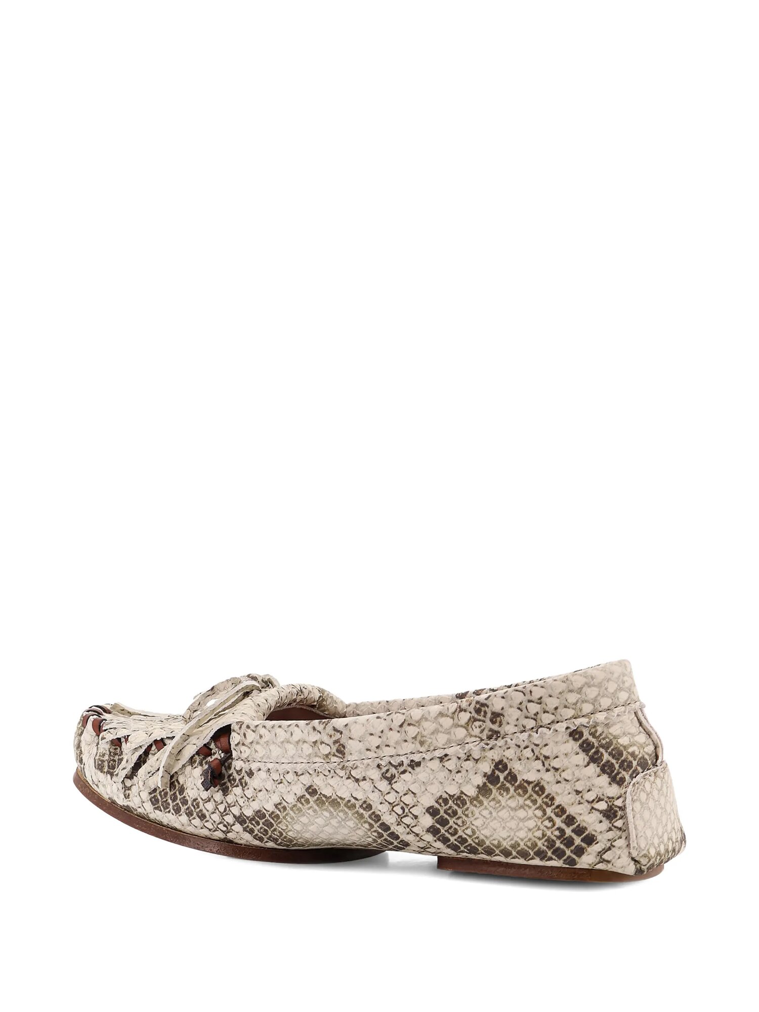 Лоферы PARIS TEXAS Embossed-leather loafers, размер 38, разноцветный — фото 1
