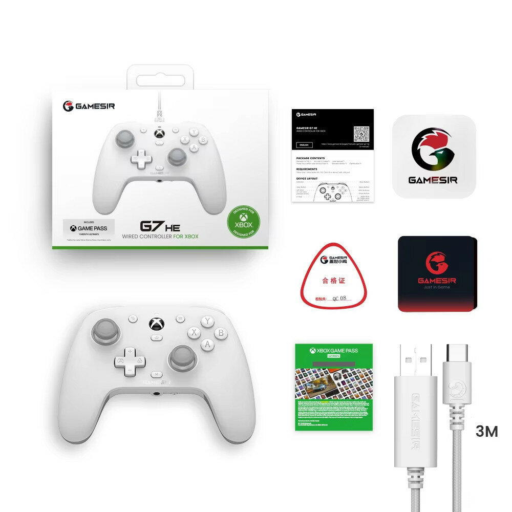 Игровой геймпад GameSir G7 HE, для Xbox One, Xbox Series, Steam, ПК