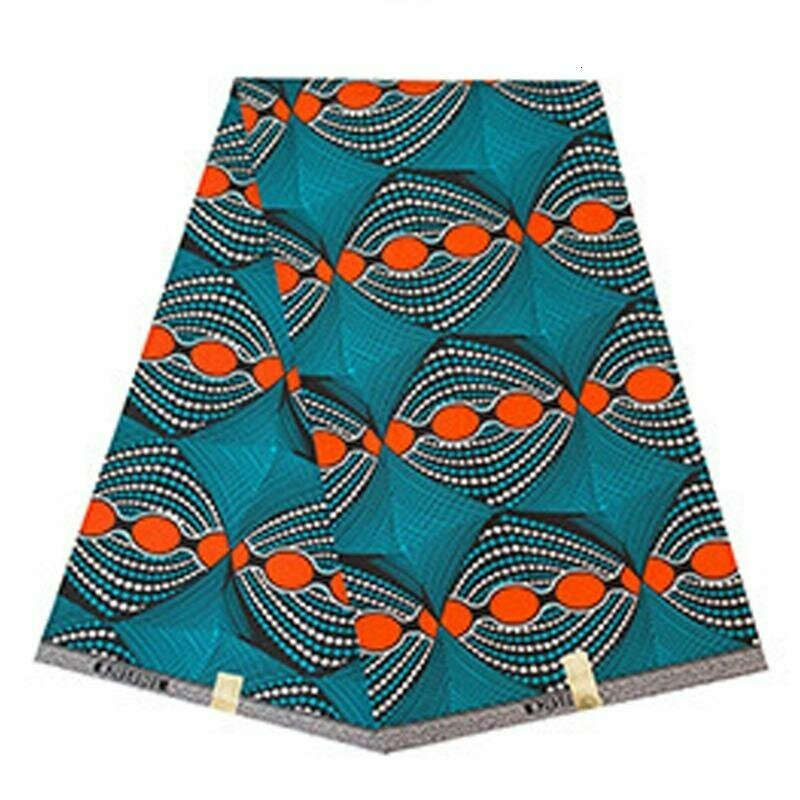 Африканский восковой принт, 3 ярда, двусторонняя ткань с геометрическим узором, FP6391