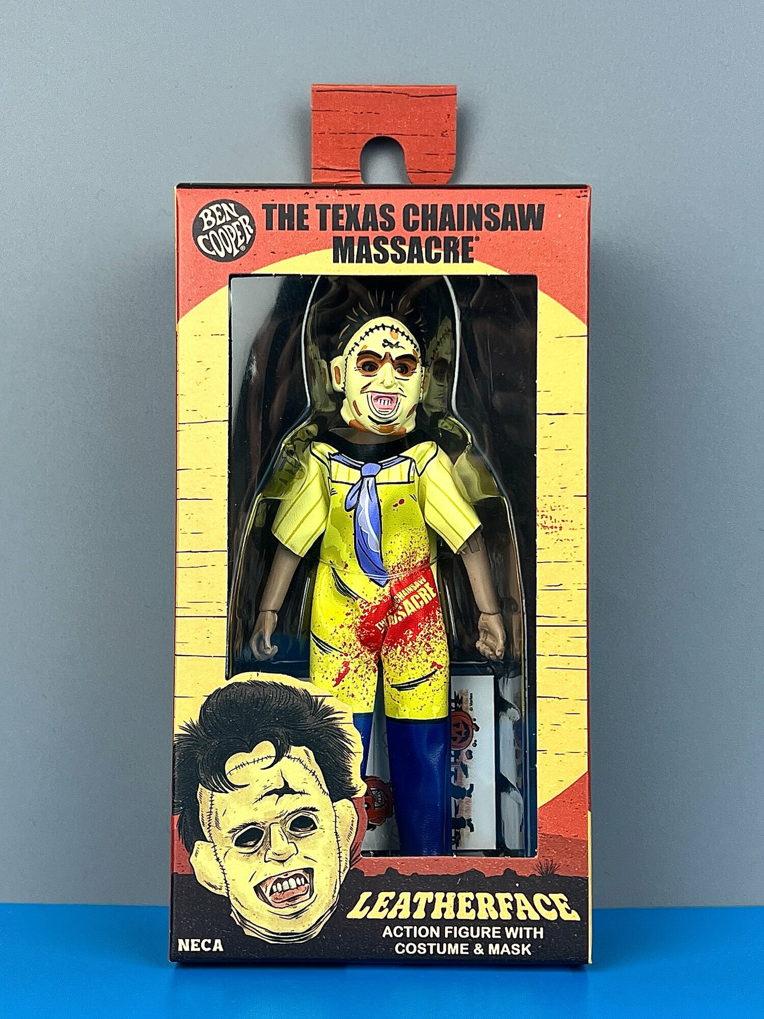 Фигурка Leatherface, The Texas Chainsaw Massacre / Neca, Ben Cooper / Кожаное лицо, Техасская резня бензопилой, 14 см.