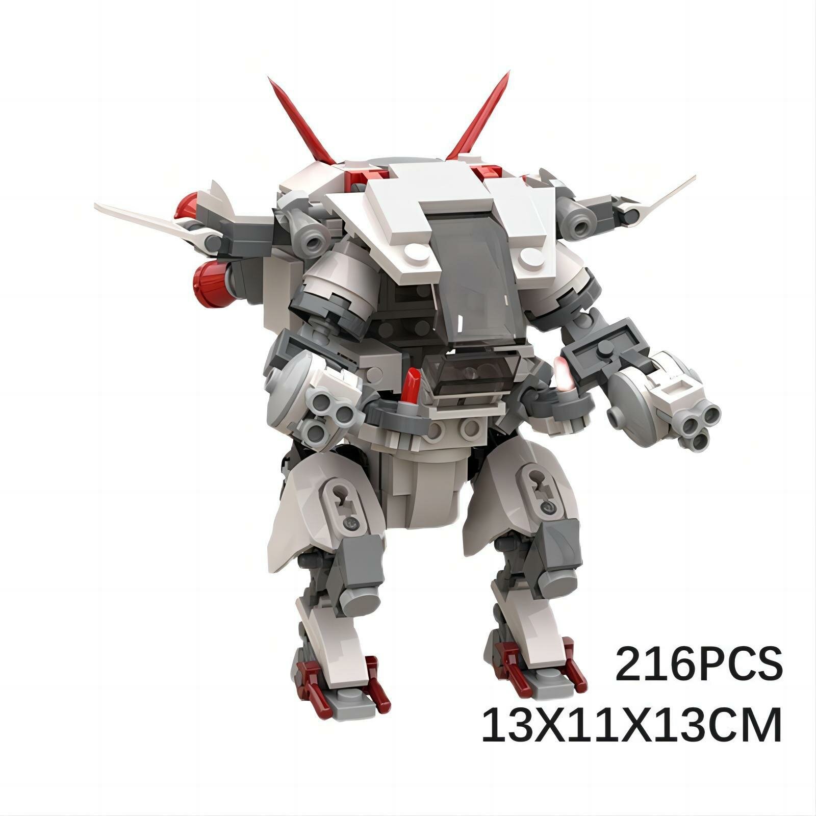 Набор игрушек MOC Overwatch герой Белый кролик Два меха модель собранные игрушки из строительных блоков