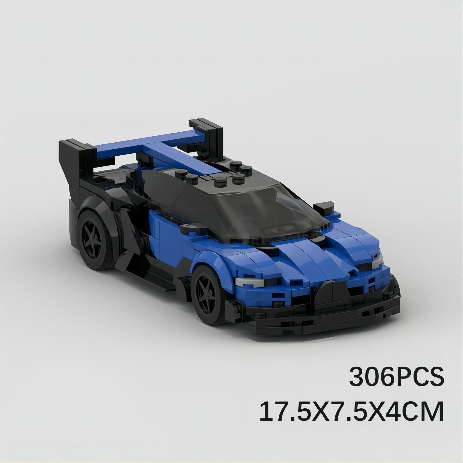 MOC строительные блоки из мелких частиц Bugatti Bolide Vision GT Speed8 сетка модель автомобиля строительные блоки