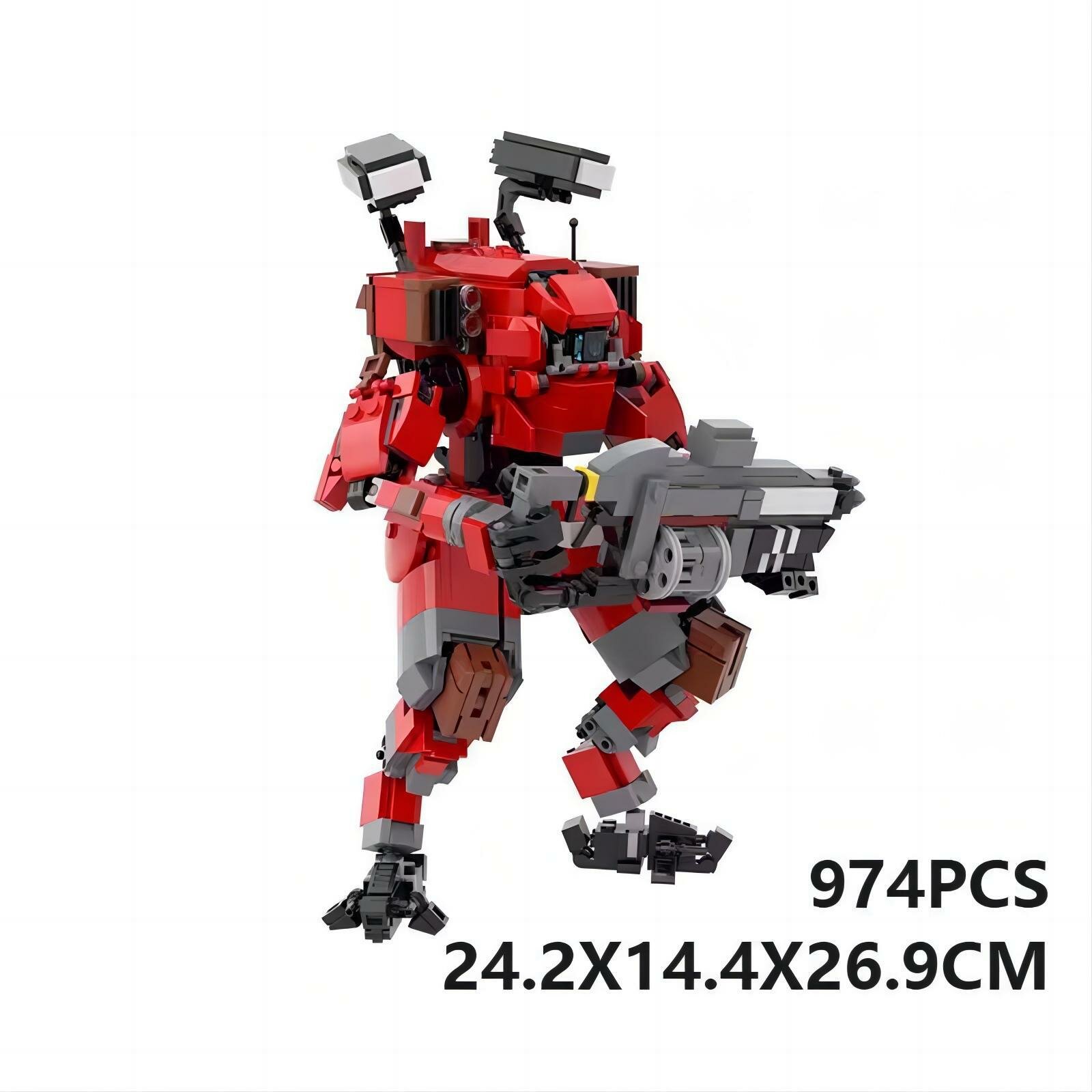 MOC Titanfall 2 периферийный мех Pioneer MOB-1316, строительный блок, игрушечная модель для мальчика