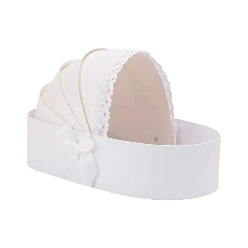 Пустая корзина для подарков в виде цветочного лукошка, Белый