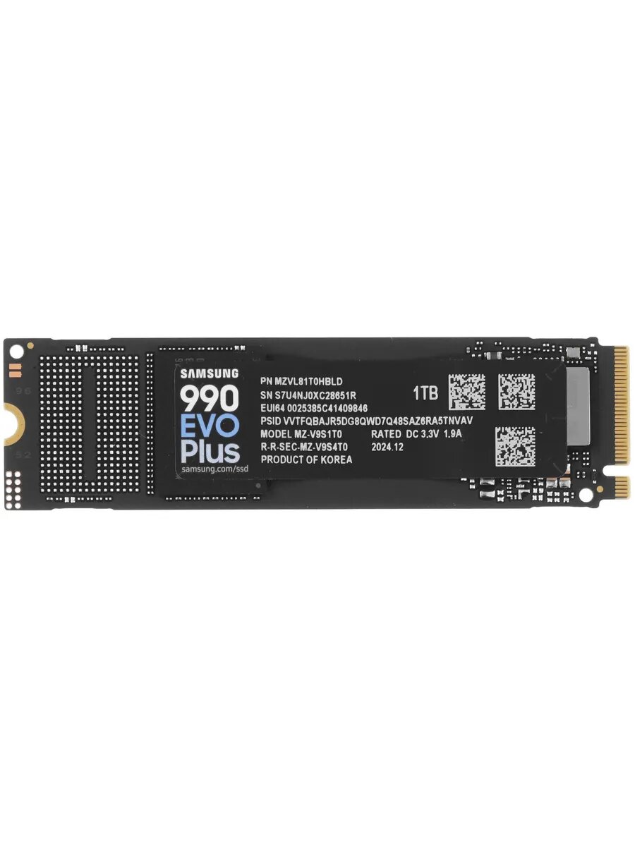 Внутренний SSD 1Tb 990 EVO Plus M.2 MZ-V9S1T0BW NVMe