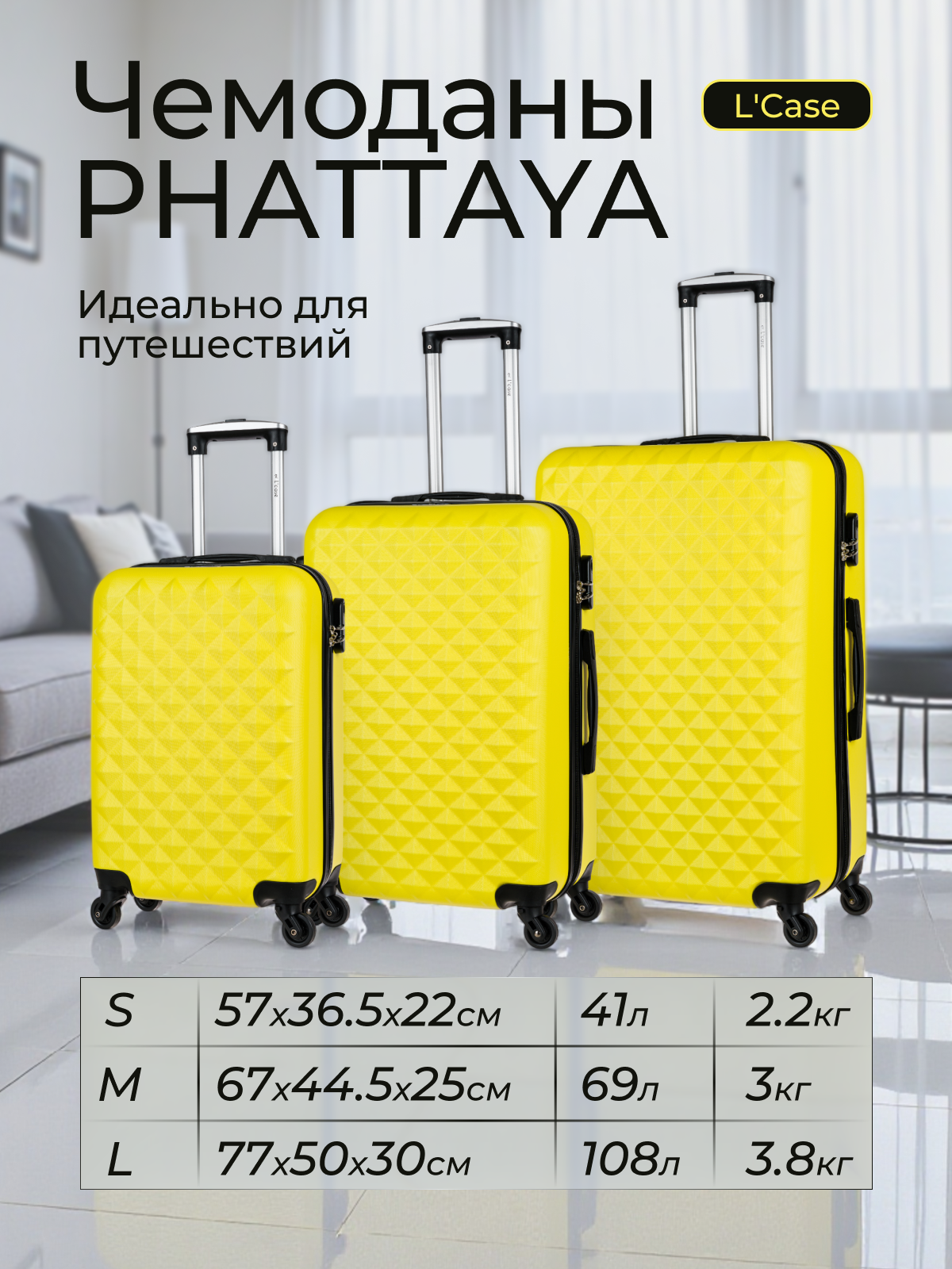 Комплект чемоданов 