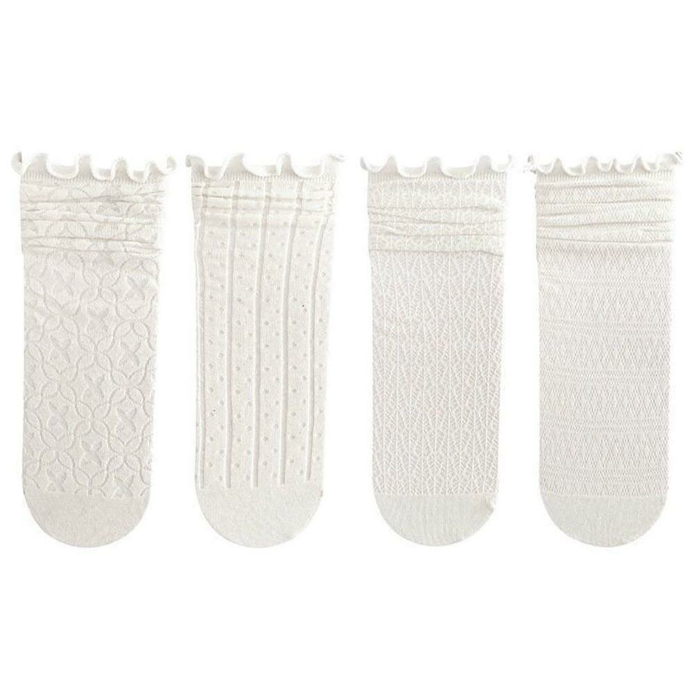 Белые кружевные носки