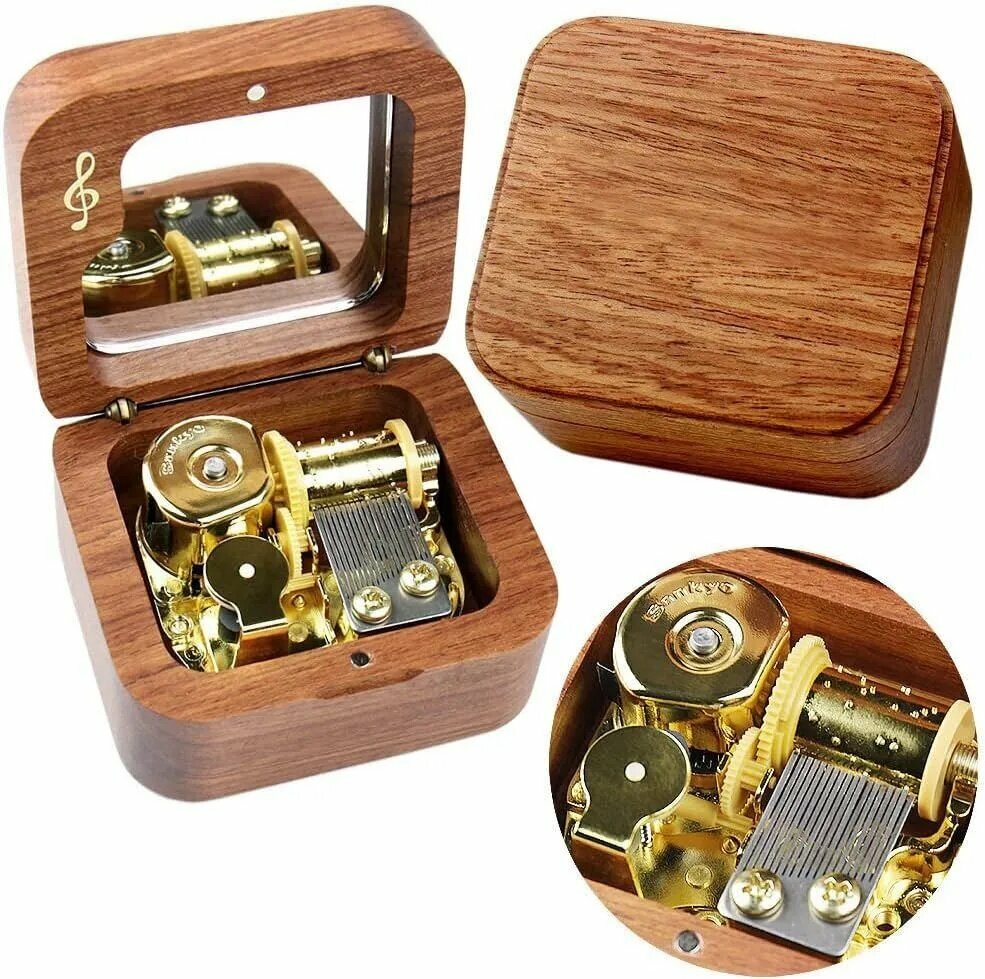 Sinzyo Moonlight Densetsu Музыкальная шкатулка, Подарок на день рождения День Святого Валентина Рождество Красное дерево