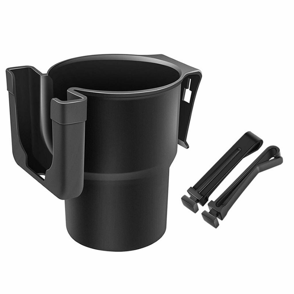 Автомобильный держатель для телефона и стаканов, черный с черным