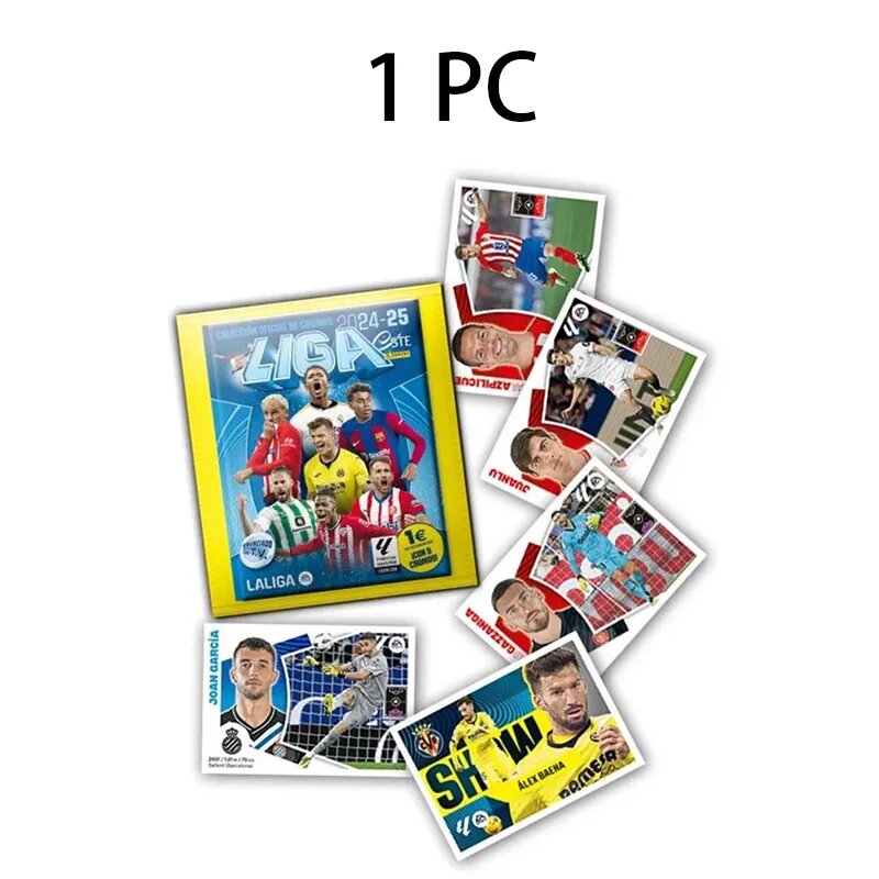Panini 2024-25 Laliga Football Star коробка с наклейками Барселона Ямального Петри Real Madrid Mbappe Vinicius Bellingham Коллекция