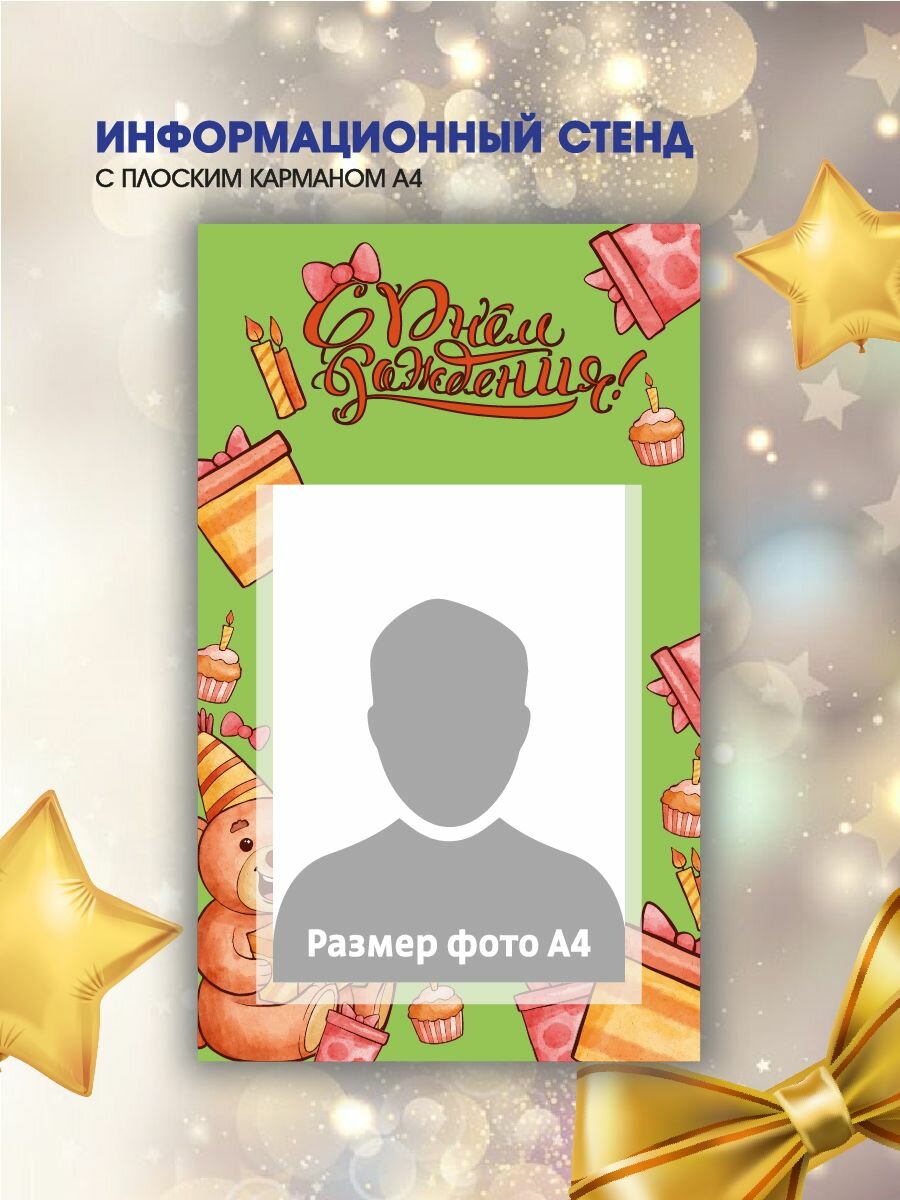 Стенд поздравляем с днем рождения!