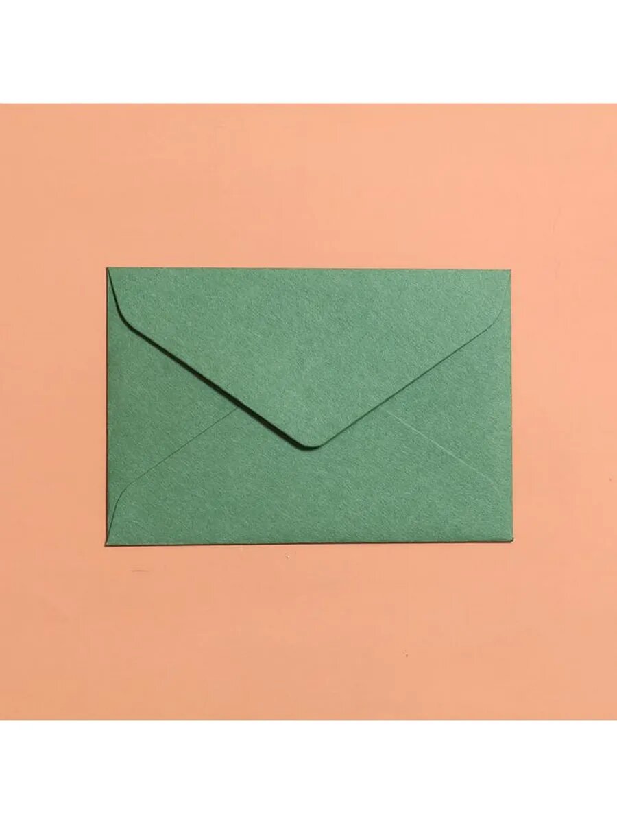 Конверт из специальной бумаги (16x11 см, зеленый)