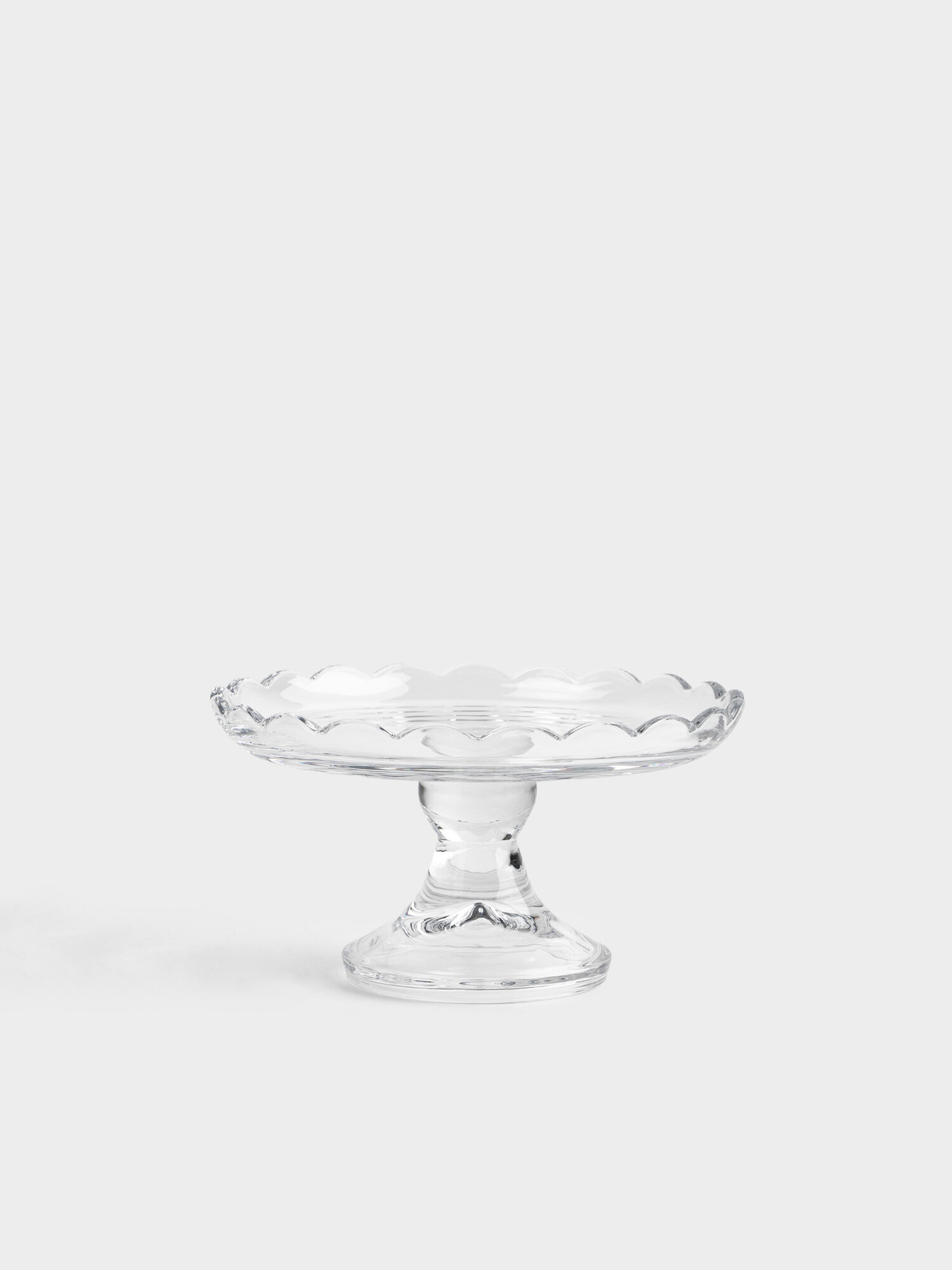 Блюдо на ножке, размер 20х10.5 см, стекло, Clear, Kuchenland