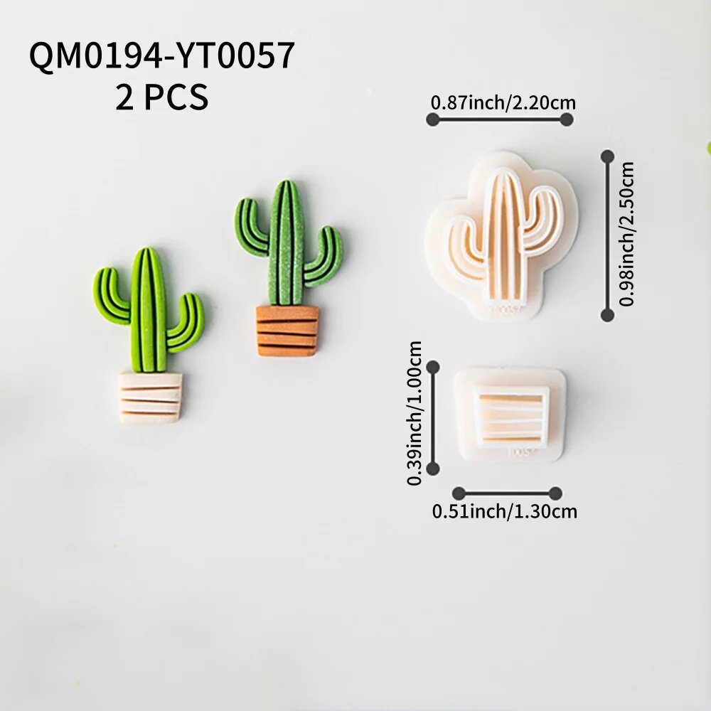 Резаки для полимерной глины "Кактус" QM0194-YT0057