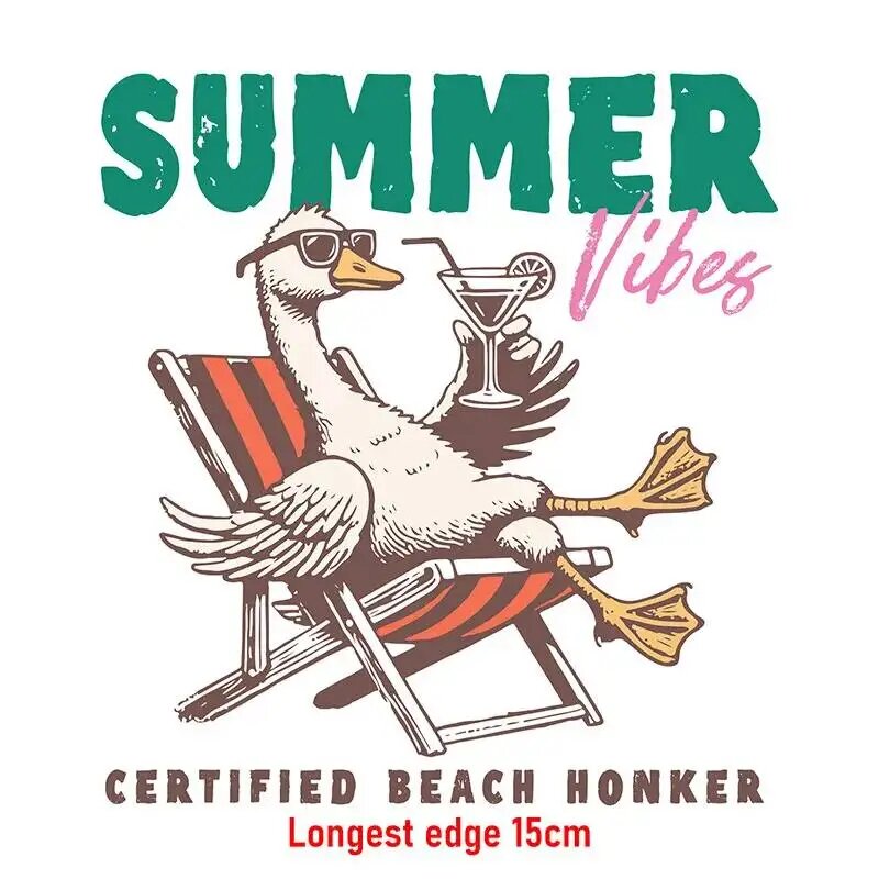 Патч утка "Summer Vibes", цвет NTH-00620-3
