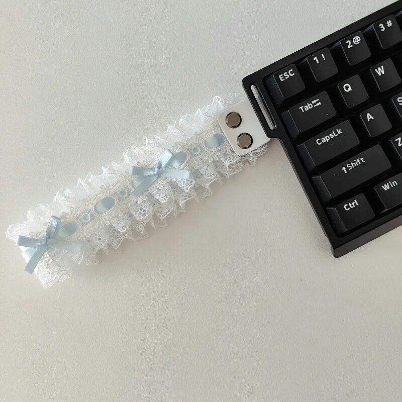 Wooting 60HE+ механическая клавиатура черная/белая/черно-желтая Lace ribbon G