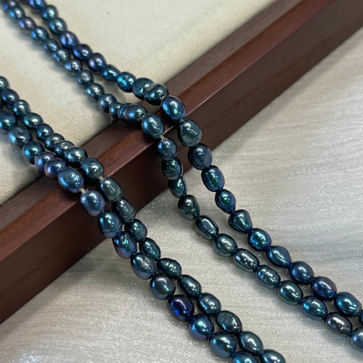 Жемчужная нить из натурального речного жемчуга, ручная работа, создание серег и браслетов (4-5мм)