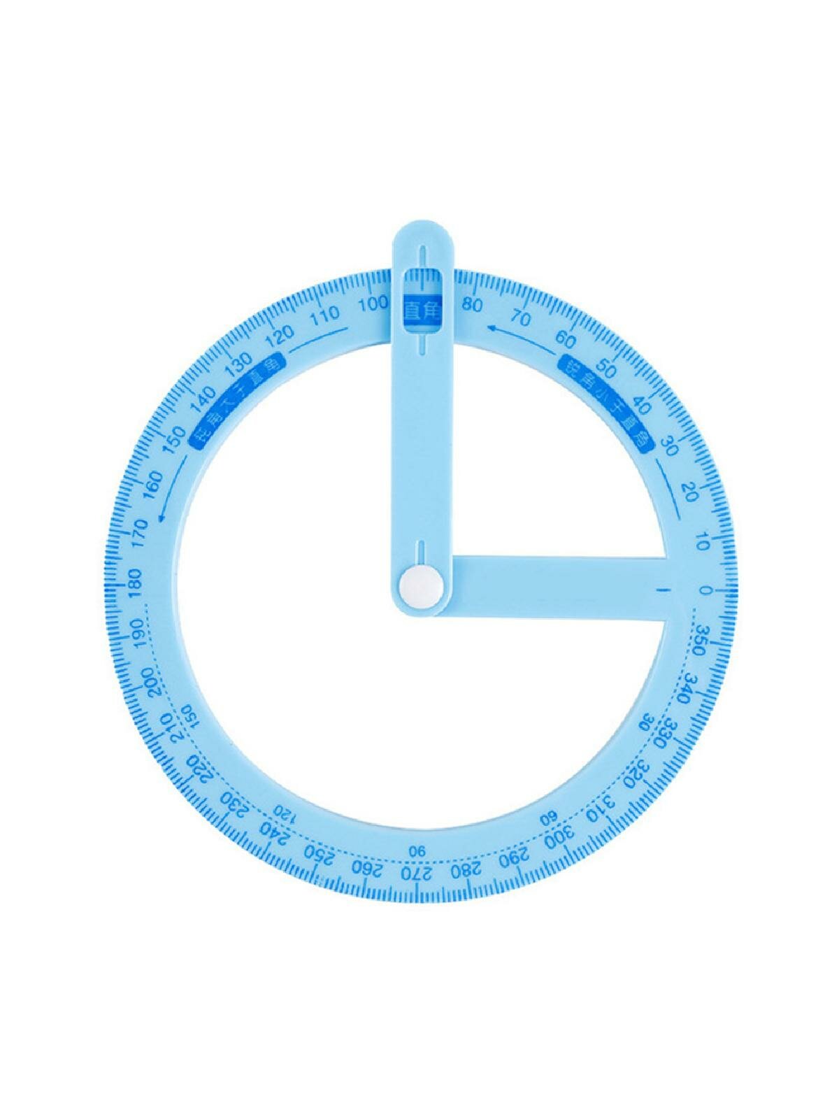 Пластиковый круговой транспортир Канцелярский измерительный инструмент для студентов школьный офис