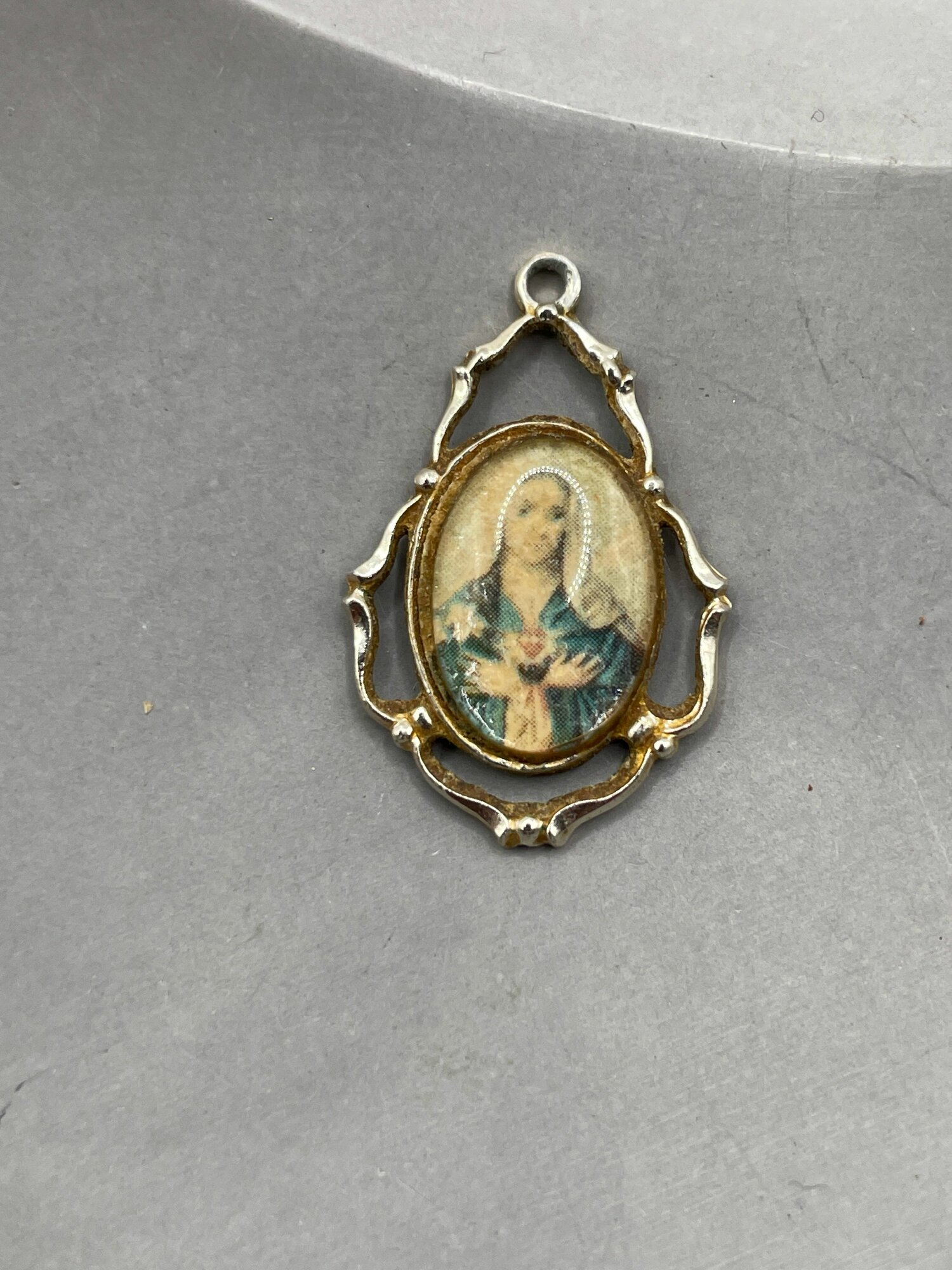 Винтажная нательная икона, кулон, подвеска