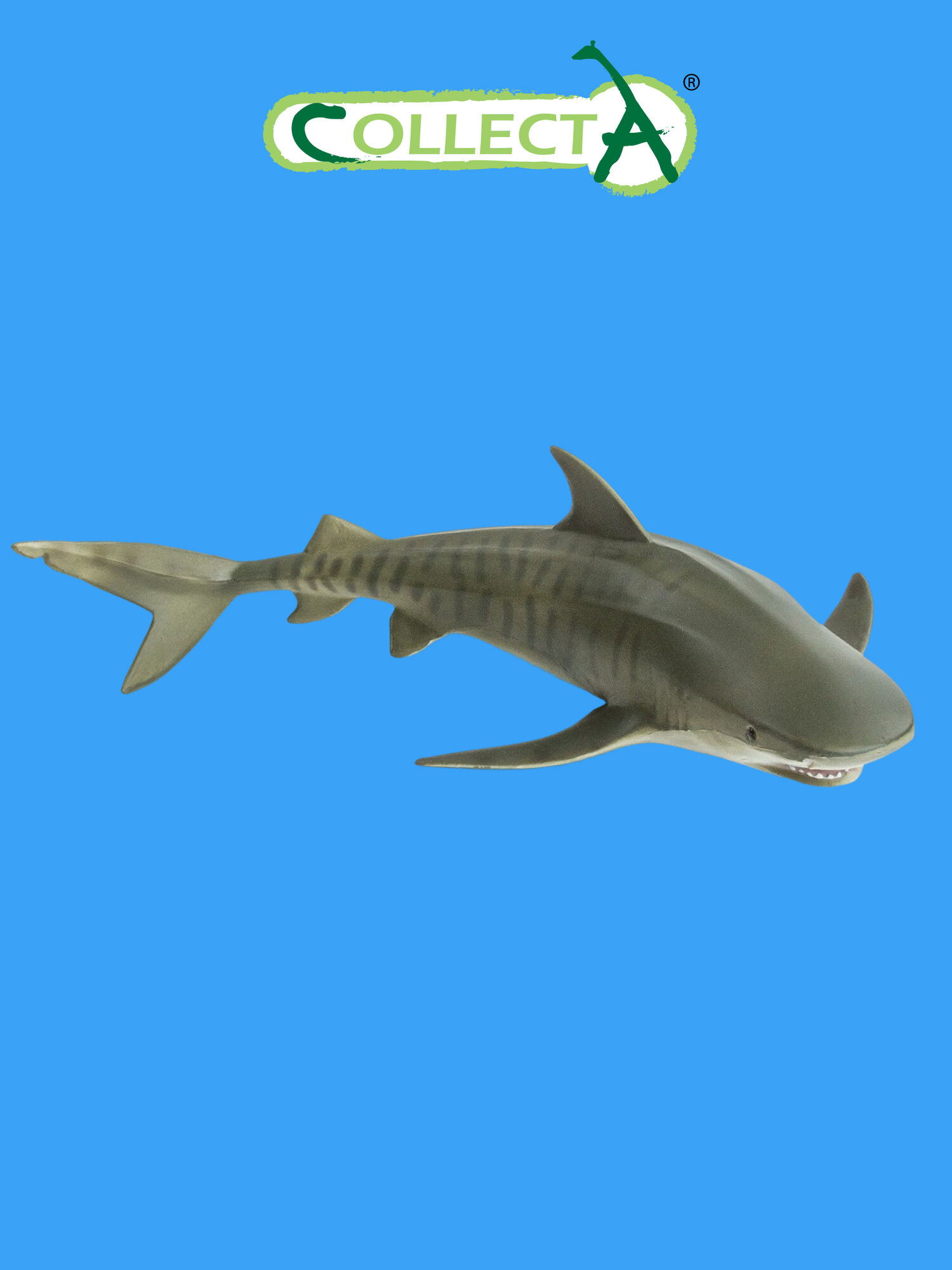 Фигурка морского животного Collecta "Тигровая акула" высота 5 см, 88661b