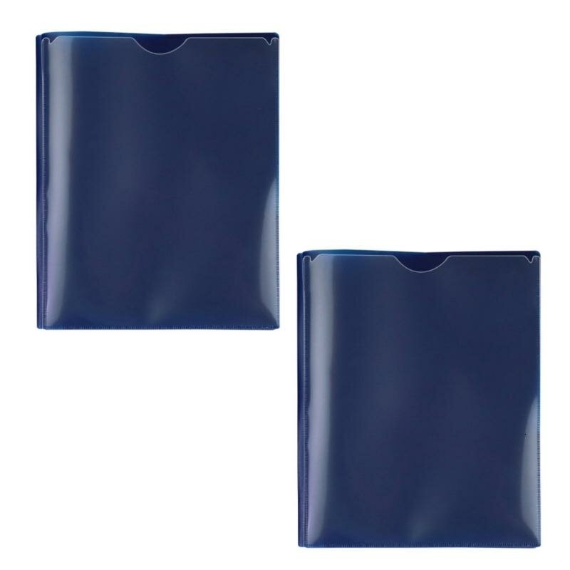 Папка-органайзер для документов с двумя карманами, темно-синий