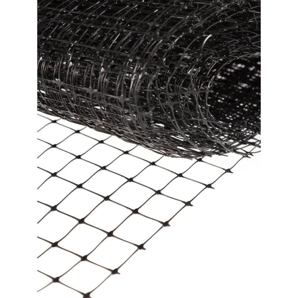 Сетка для армирования полов ЧЗМ С6, черная 45x45, 2x25 4081