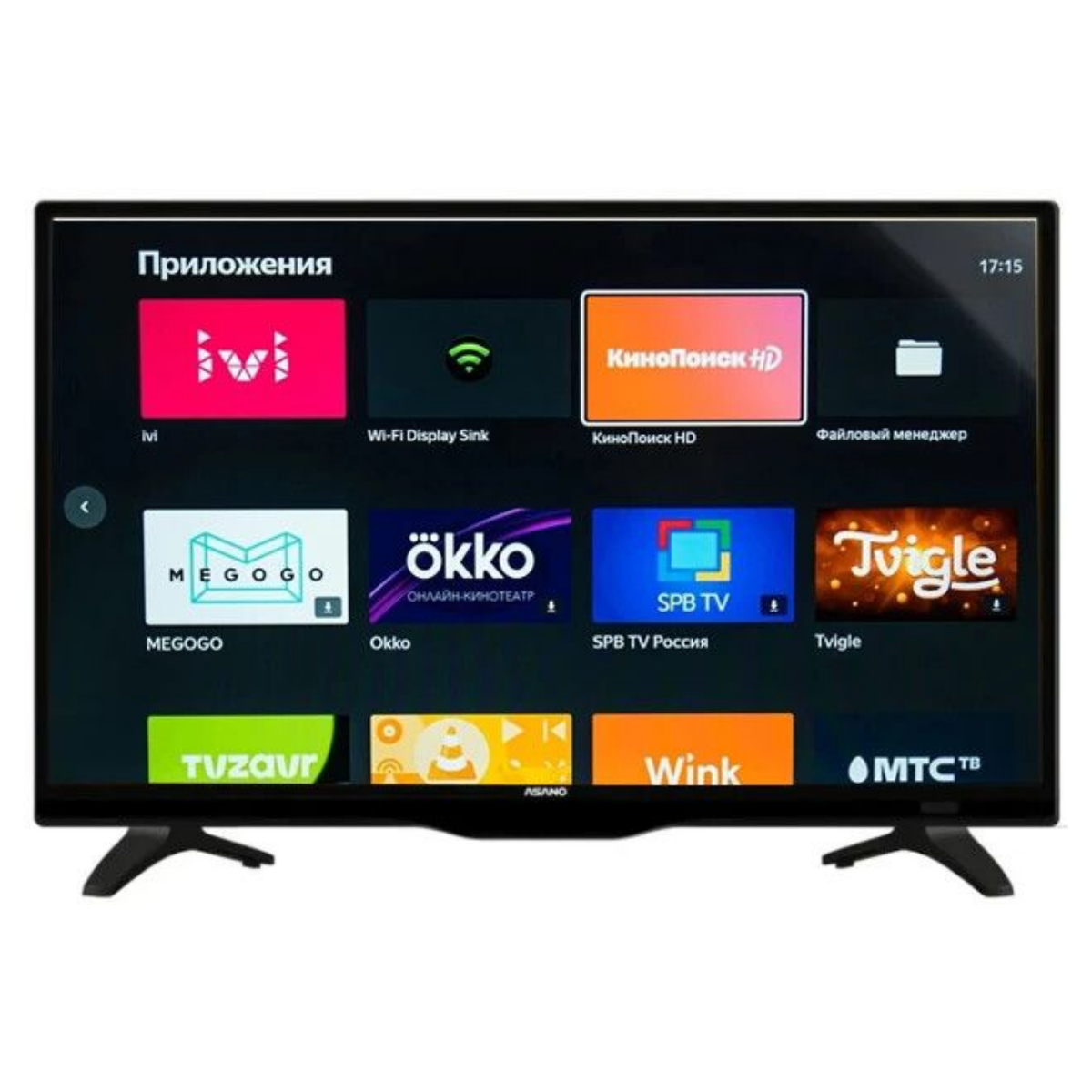 Телевизор LED ASANO LCD 32LH8010T, черный, 32", 1366x768, 60Гц, 2 динамика, Android TV