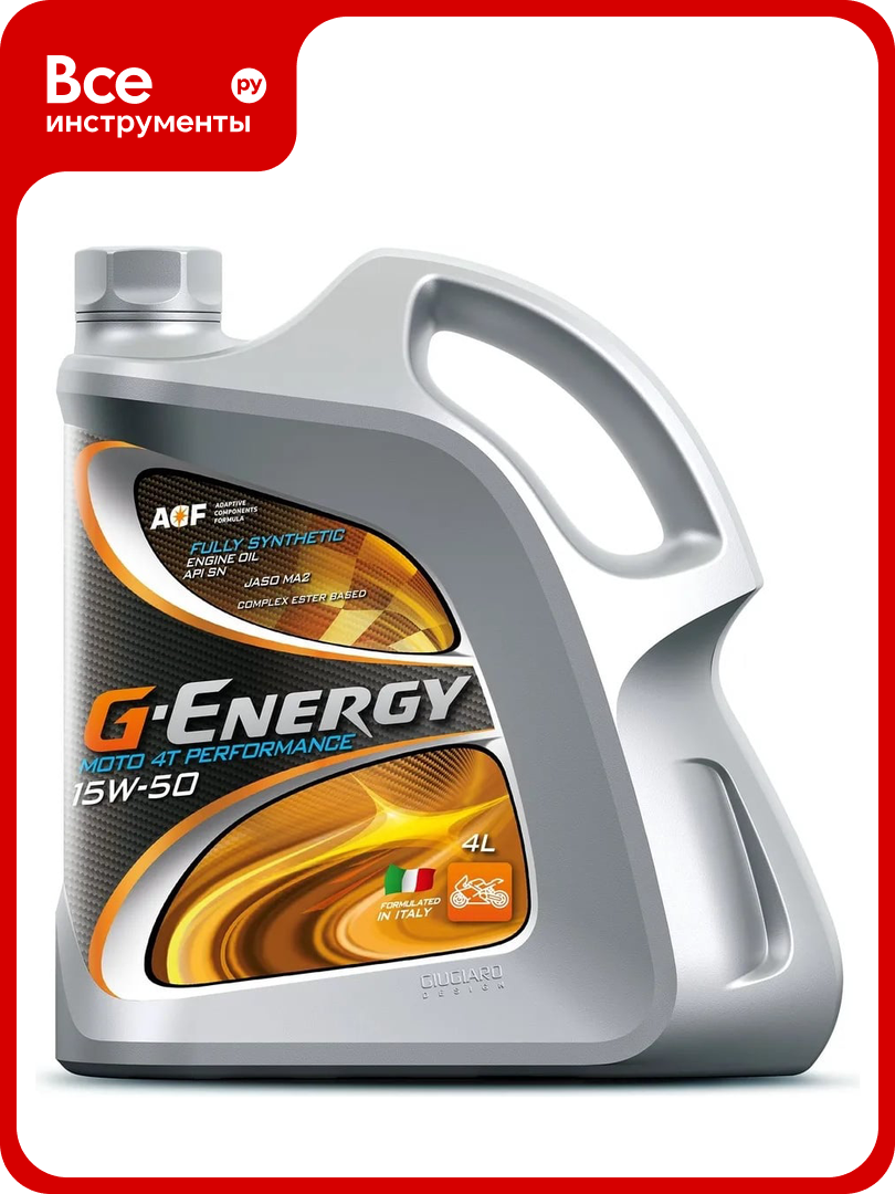 Масло Moto 4T Performance 15W-50 4 л G-ENERGY 253140544