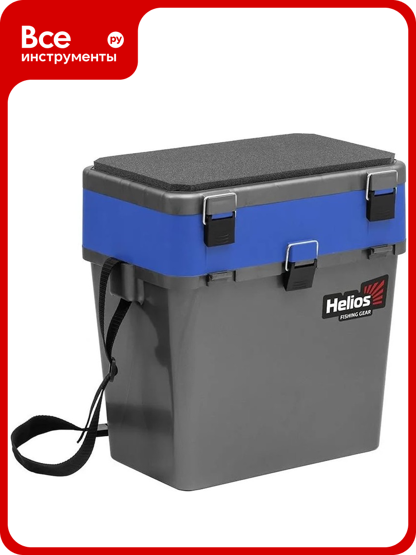 Helios Ящик рыболовный зимний серый/синий HS-IB-19-GB 00000276342